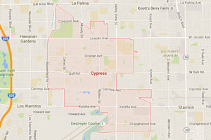 Cypress California Map
